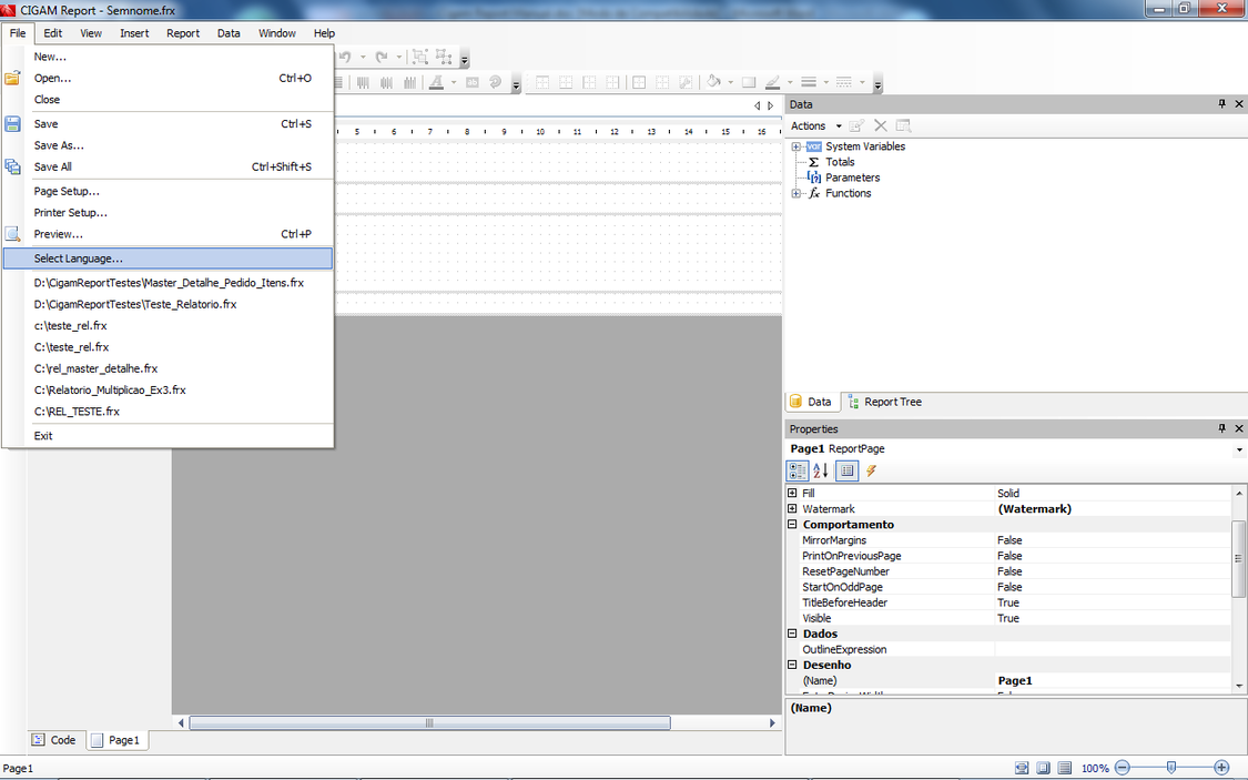 GE - Como Fazer - CIGAM Report - CIGAM WIKI