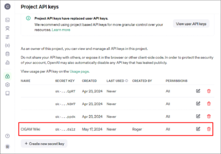 GE - Como Fazer - Chave de acesso (API Key) na OpenAI - CIGAM WIKI